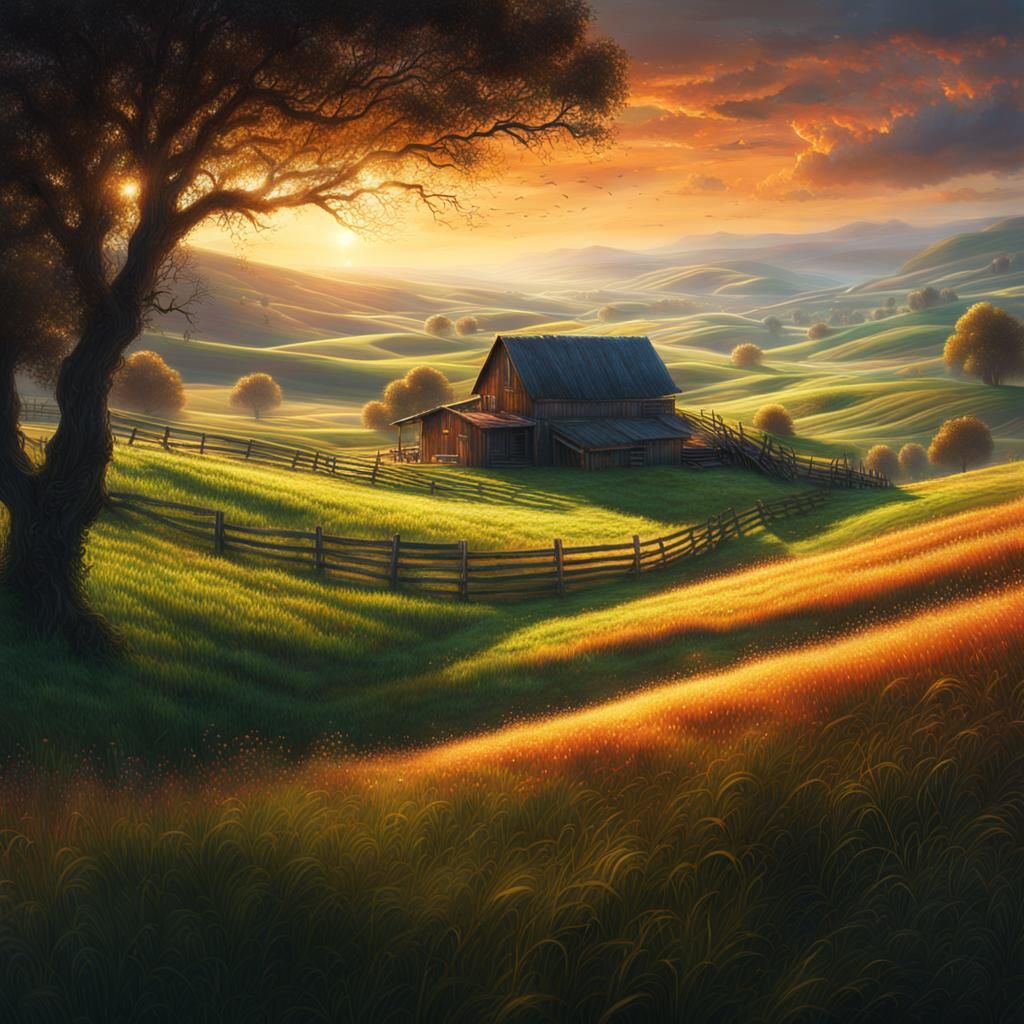 Thank God I'm a Country Boy! - AI Generated Artwork - NightCafe Creator