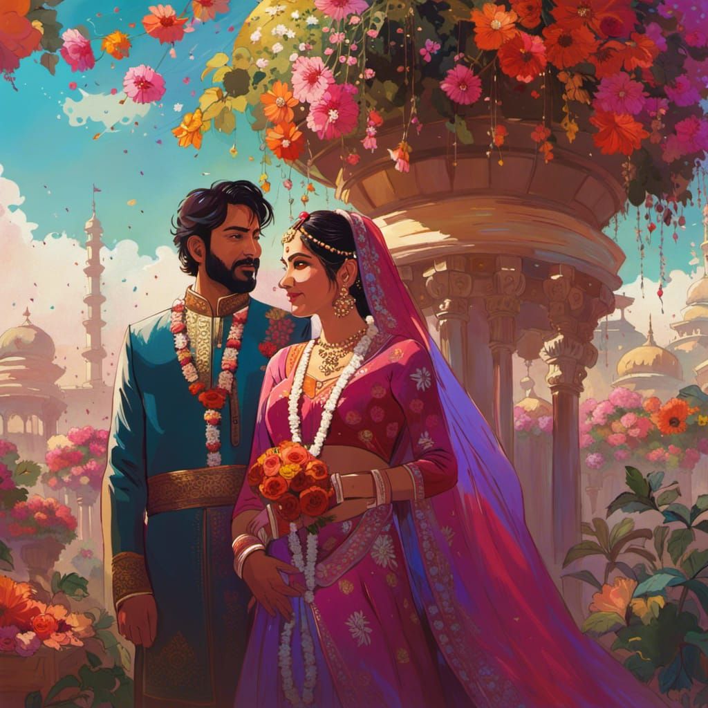 Indian Wedding - AI Generated Artwork - NightCafe Creator
