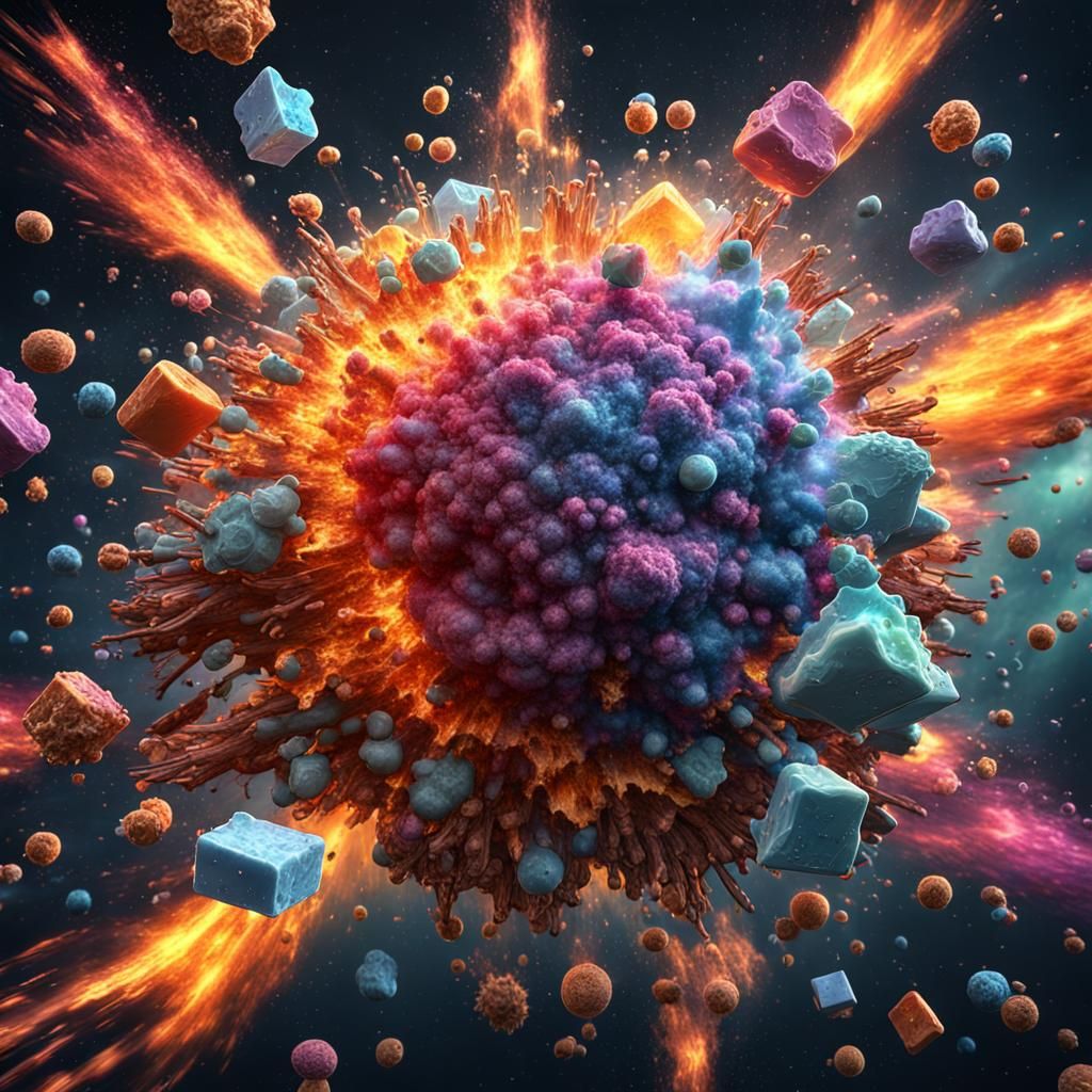 Supernova Universe Colorful Explosion - AI Generated Artwork ...