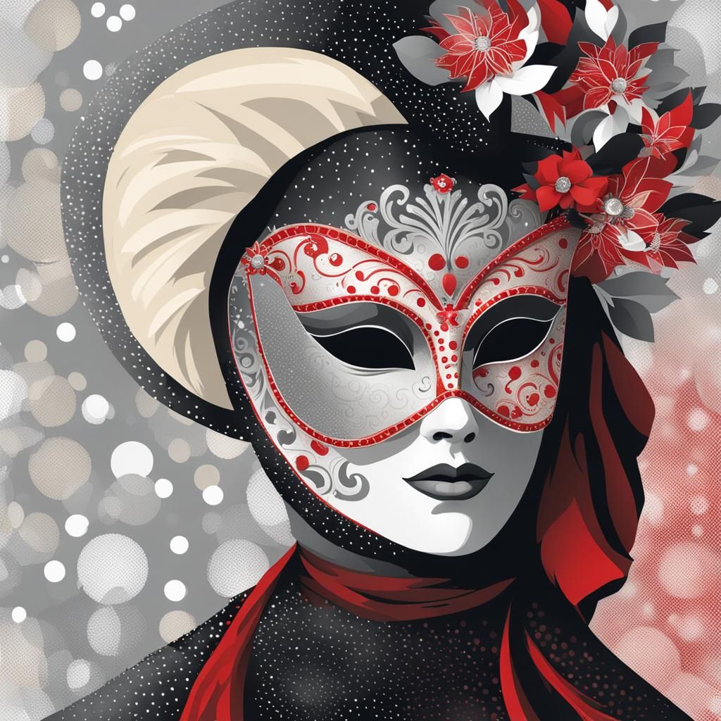Enmascarada veneciana - AI Generated Artwork - NightCafe Creator