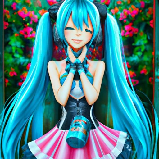 Hatsune Miku - AI Generated Artwork - NightCafe Creator