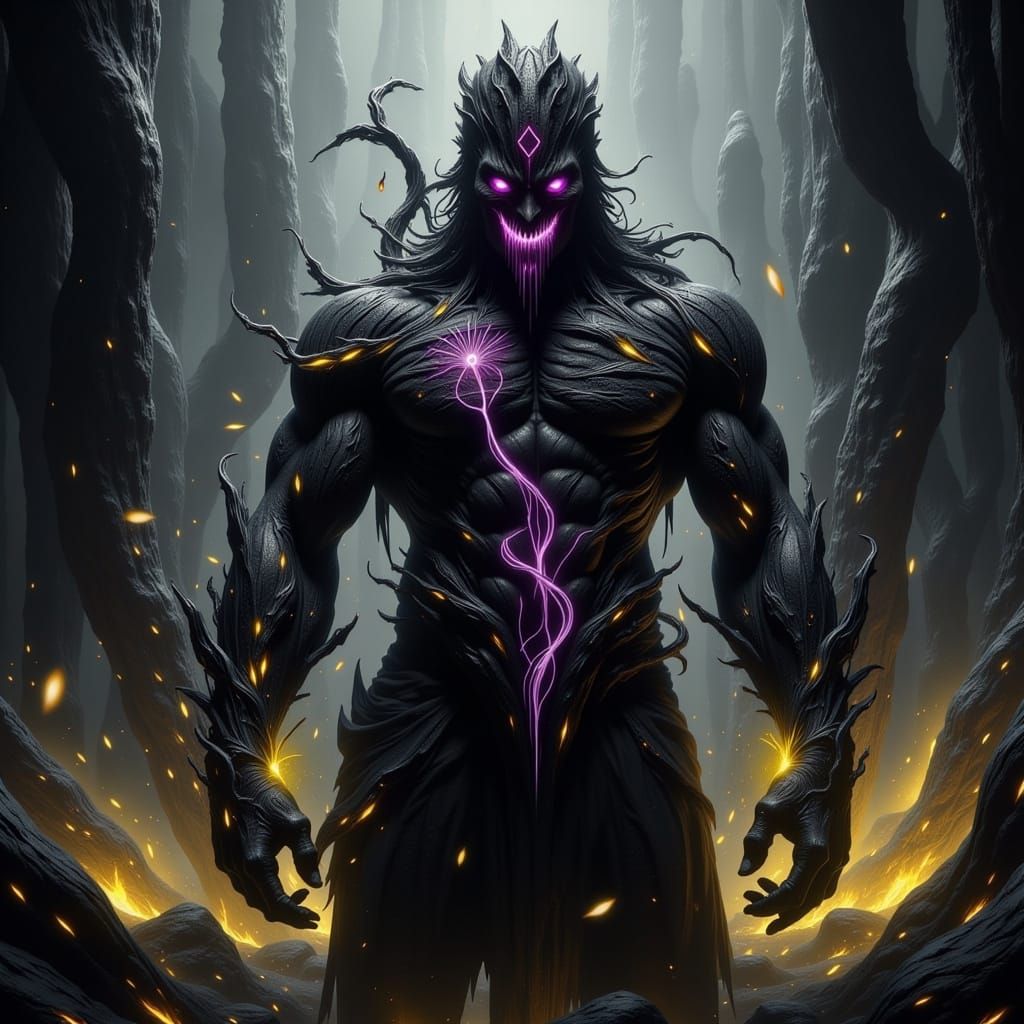 Eldritch Fae Awakens in Dark, Gritty Realm - AI Art