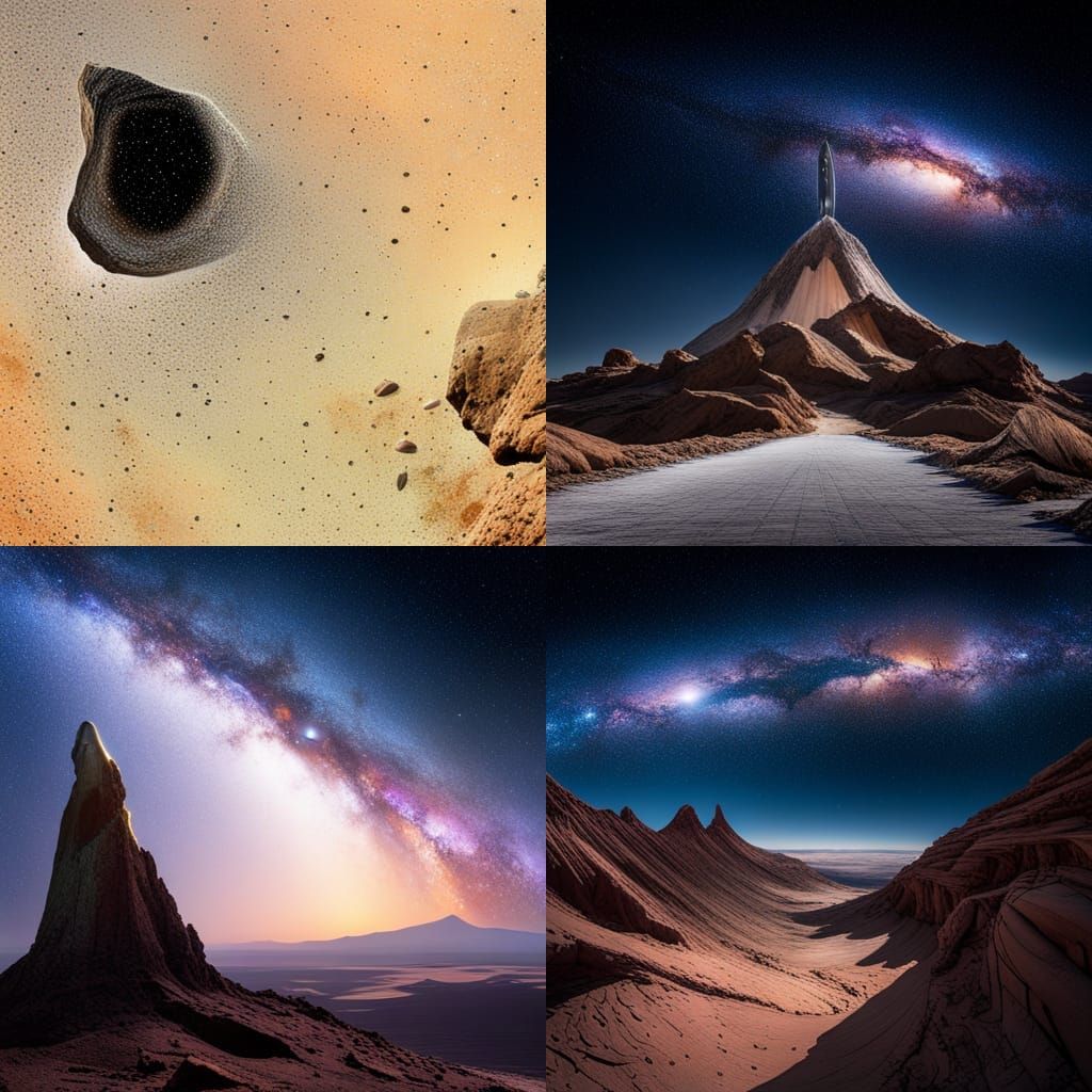 a view of the galaxy(Andromeda M31) from a rocky planet with a large ...