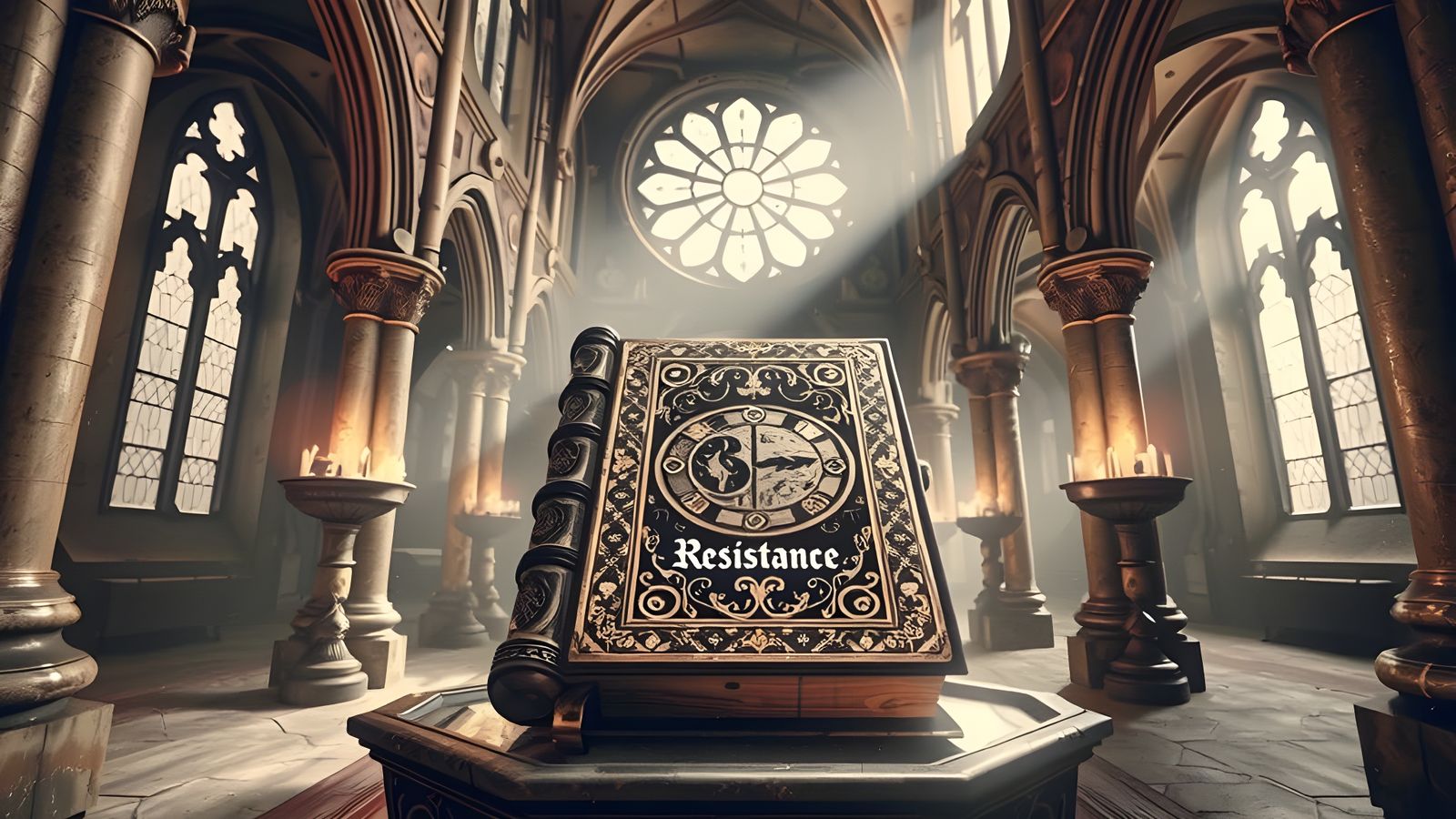 Aus Requiem IV - Resistance Graffiti in Neon Lights