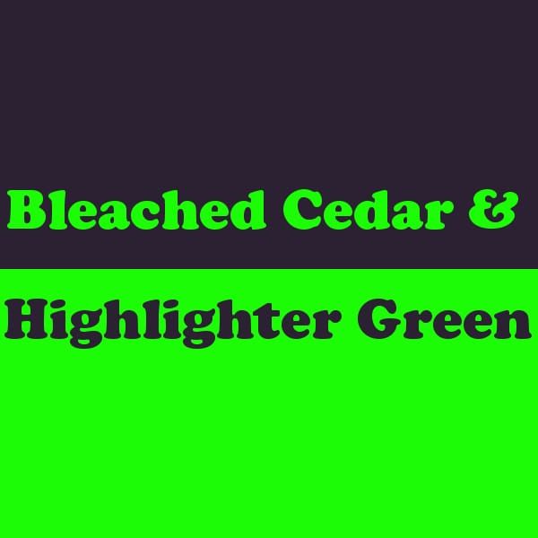 Dichromatic Palette - Bleached Cedar & Highlighter Green - AI Generated ...