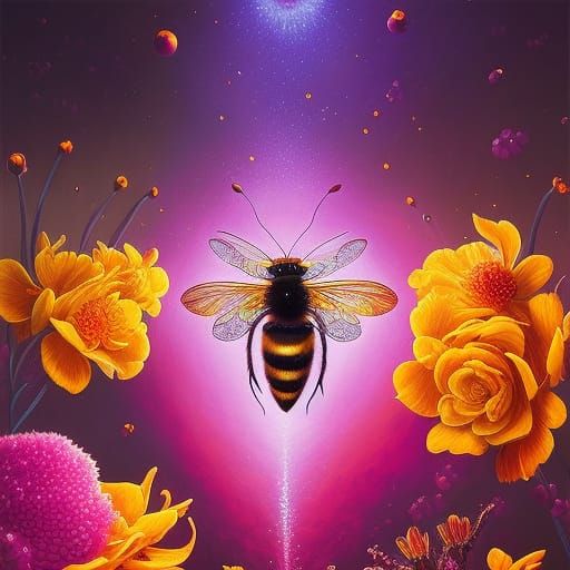 Bee - AI Generated Artwork - NightCafe Creator