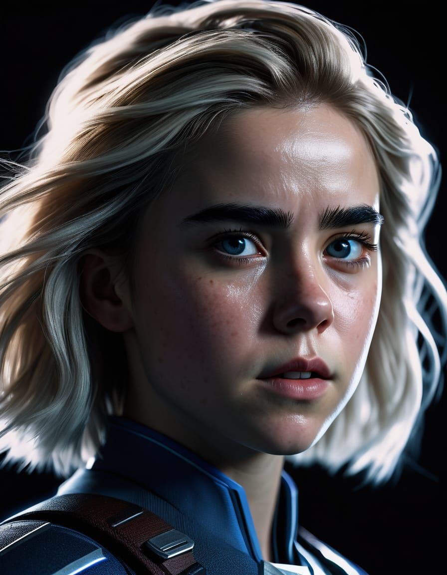 Kiernan Shipka as Rogue, Marvel Superheroine, in C... - AI Art