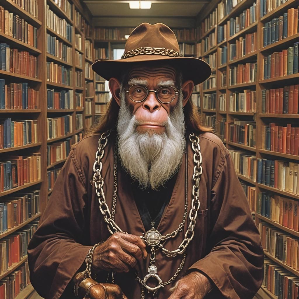 The librarian…….the unseen university…..Ooook! - AI Generated Artwork ...