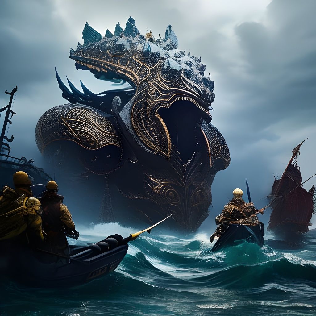 A sea god watches you - AI Generated Artwork - NightCafe Creator