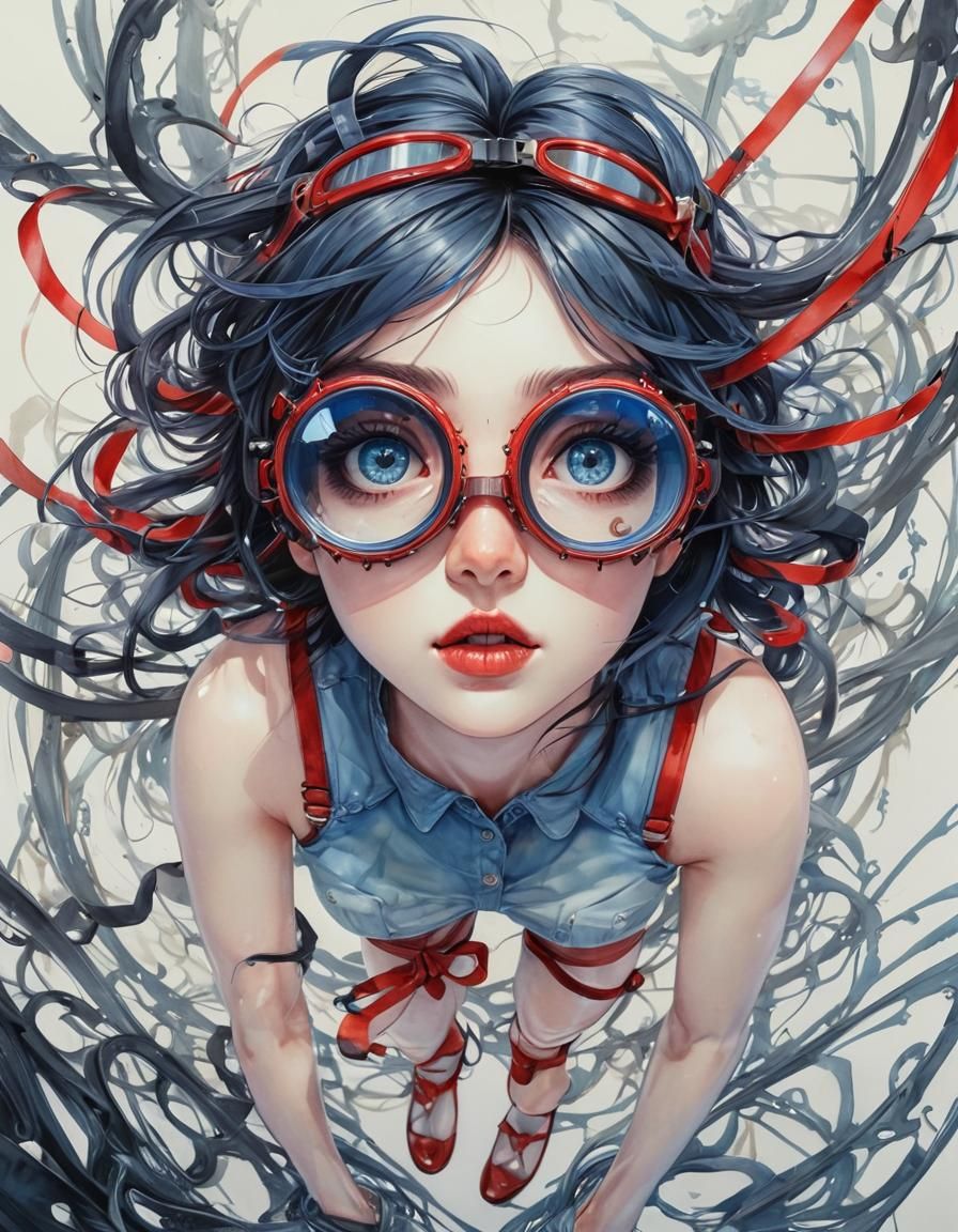 Ribbon Stuck - AI Generated Artwork - NightCafe Creator