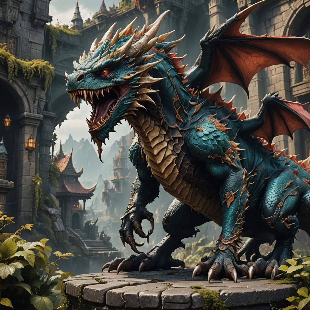 Gremlin faced dragon - AI Generated Artwork - NightCafe Creator