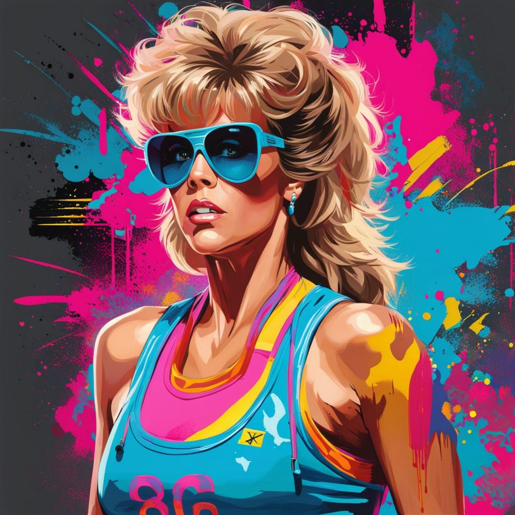 80’s technicolor - AI Generated Artwork - NightCafe Creator