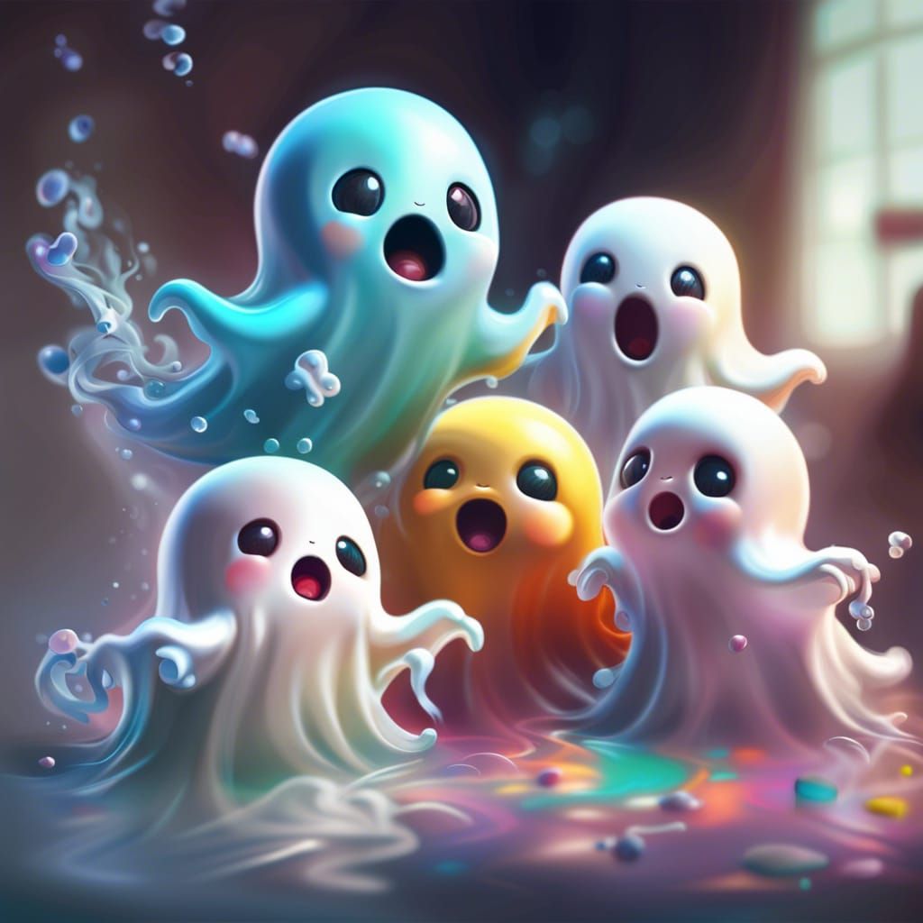 Baby ghosts - AI Generated Artwork - NightCafe Creator