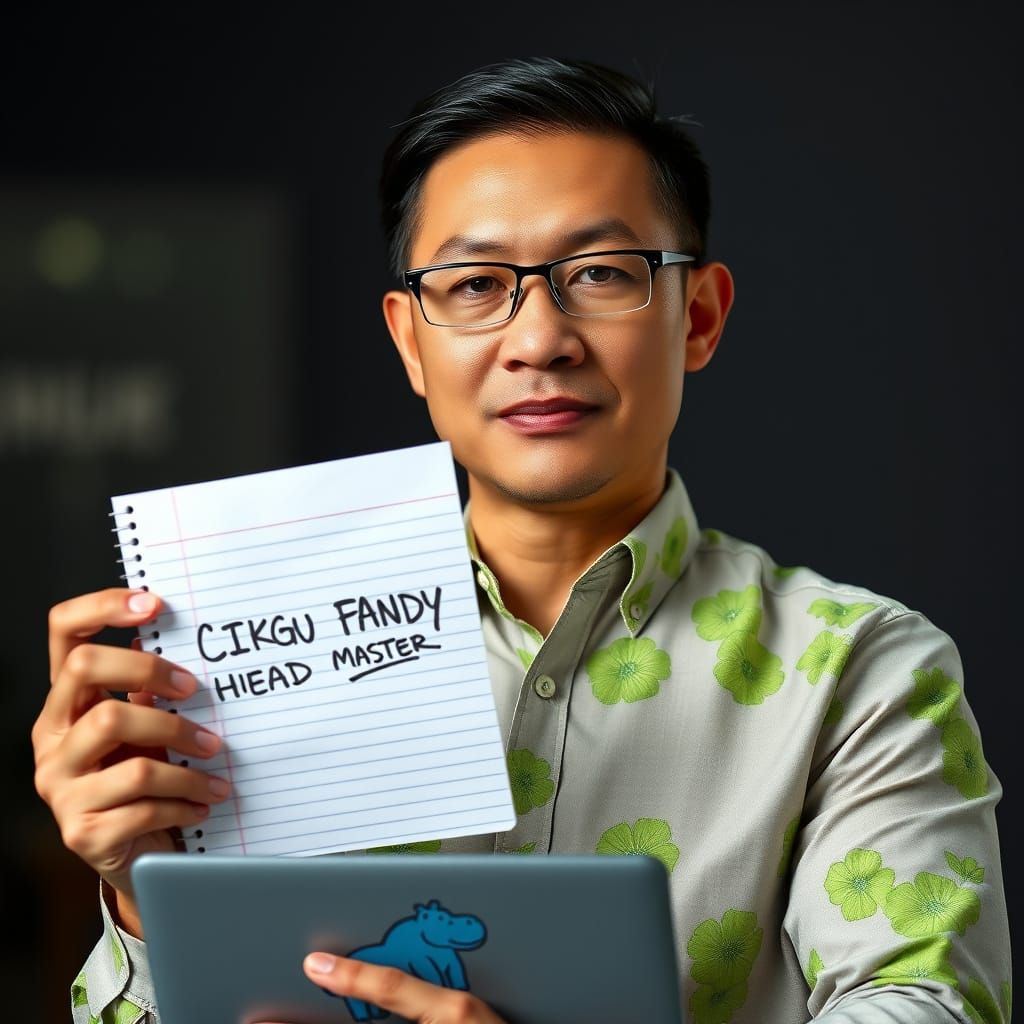 Handsome Malay Man in Hyperrealistic Portrait with... - AI Art