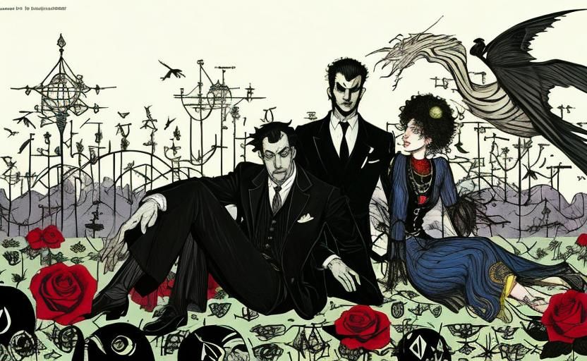 vampires in love - Elegant Vampires in Love Amidst Dark Fant...