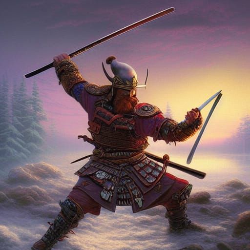 Samurai viking? - AI Generated Artwork - NightCafe Creator