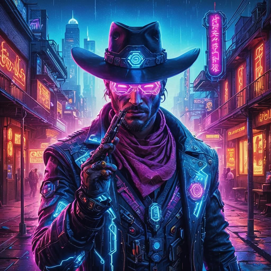 Future Old West 3 - AI Generated Artwork - NightCafe Creator