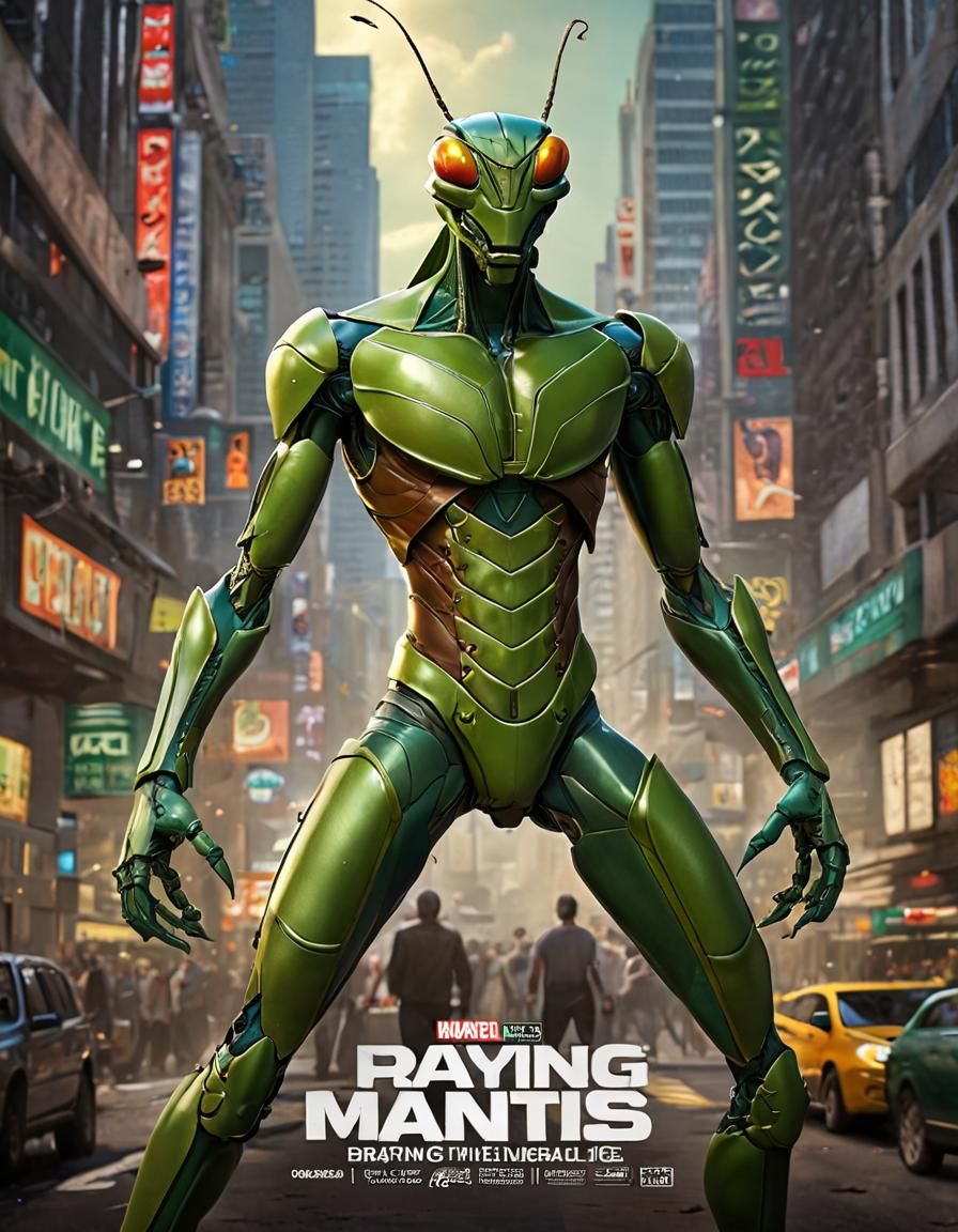 An epic movie poster in the style of Marvel's Avengers, titled "PRAYING ...