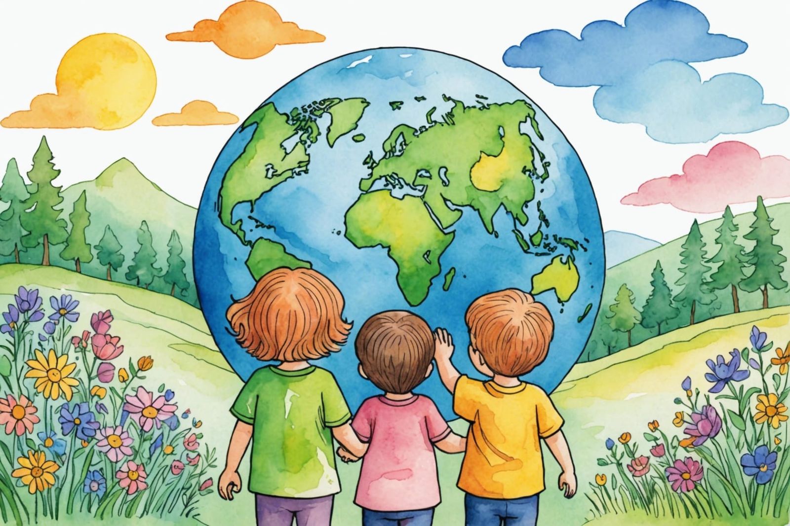 Hand in Hand for a better World - AI Generated Artwork - NightCafe Creator