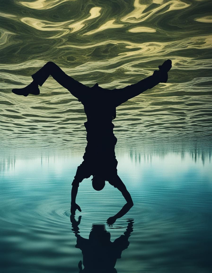 inverted image; upside down, flipped image, enigmatic reflections ...