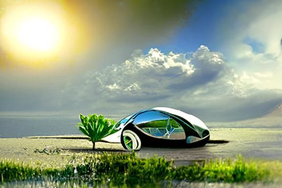 Solarpunk car #2 : r/nightcafe