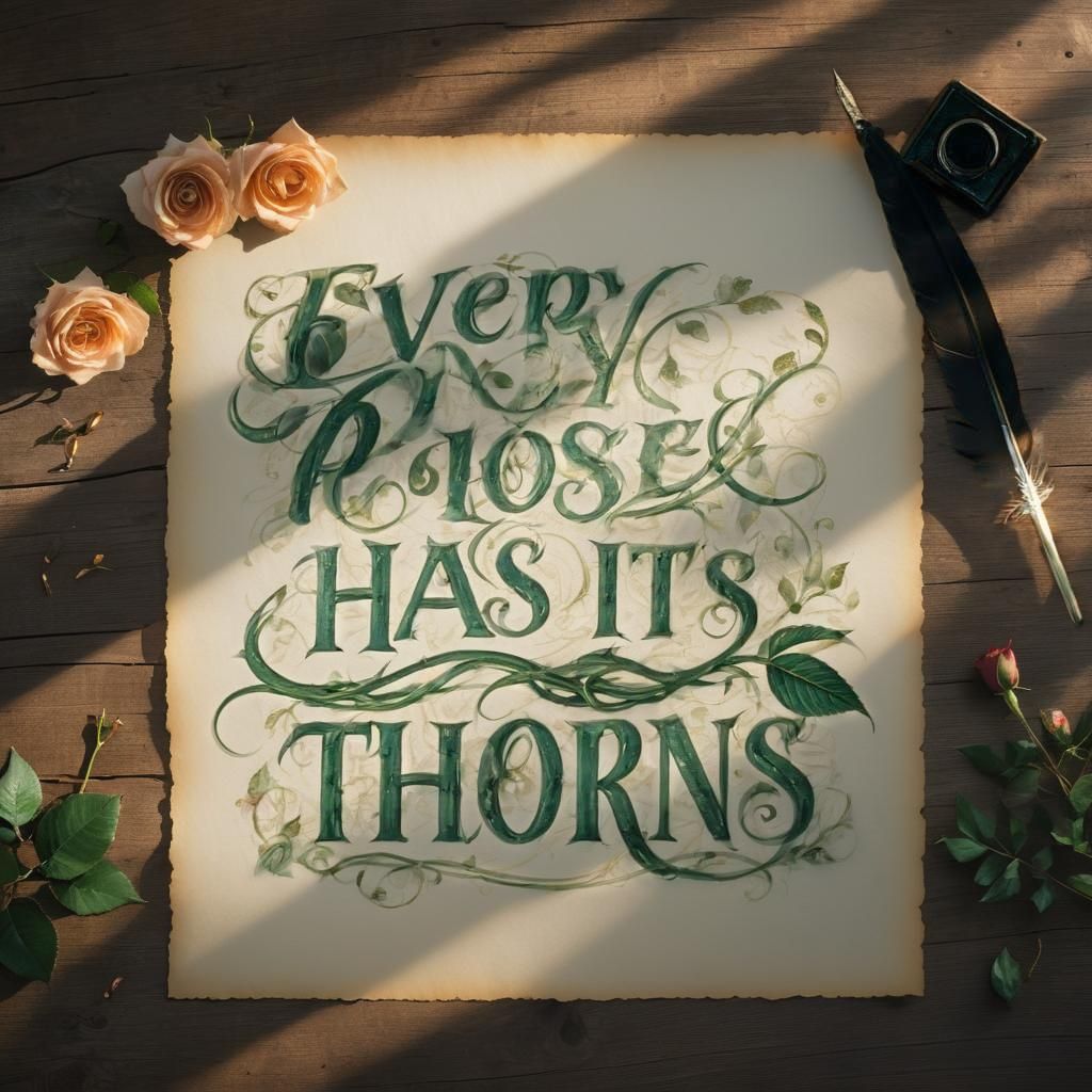 Thorned Elegance - AI Generated Artwork - NightCafe Creator