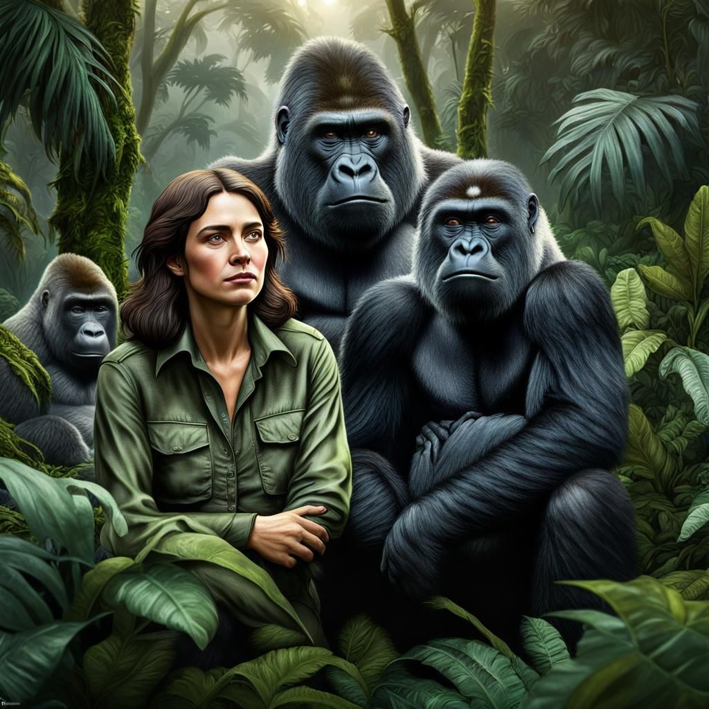 Diane Fossey 💞 - AI Generated Artwork - NightCafe Creator