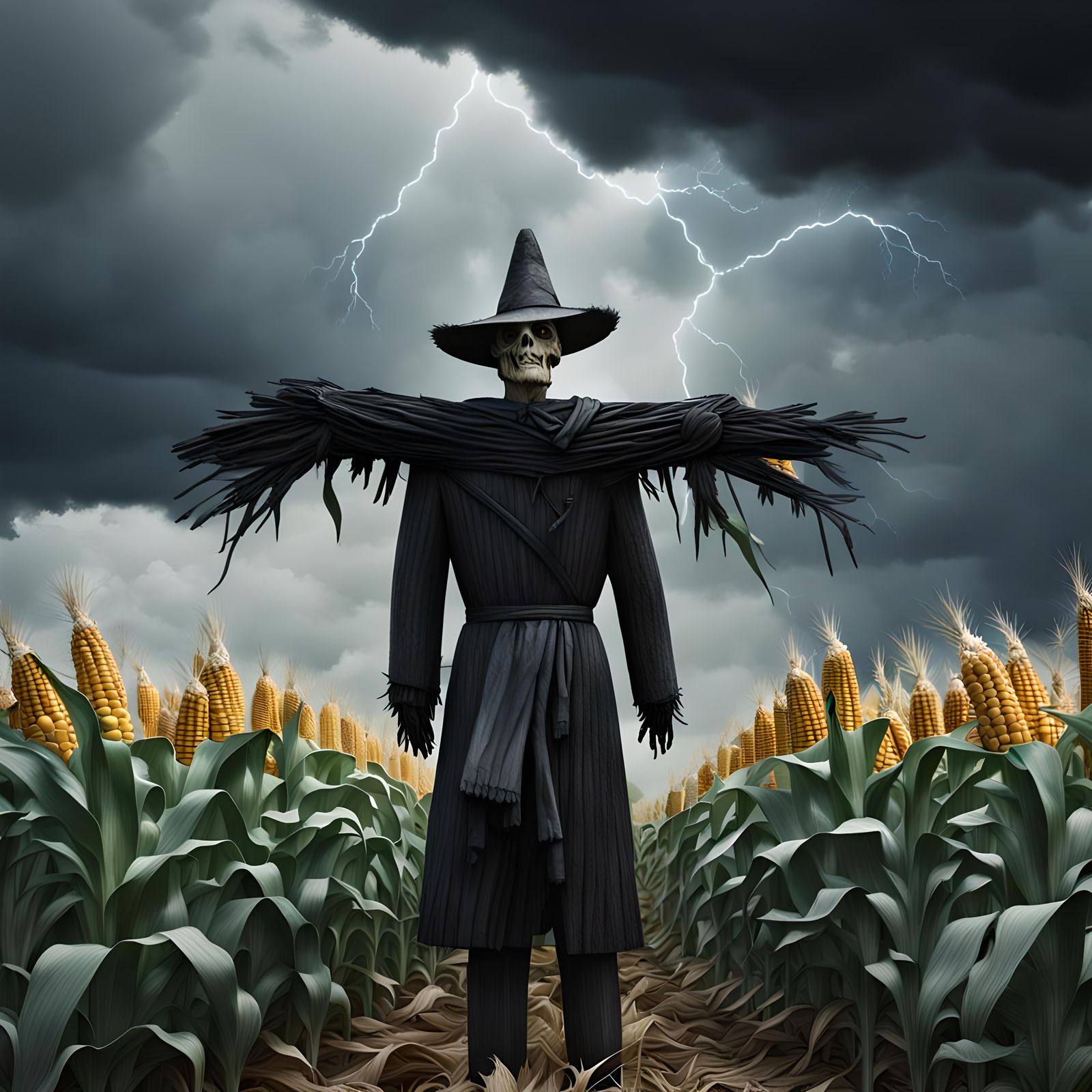 Scared Crows - AI Generated Artwork - NightCafe Creator