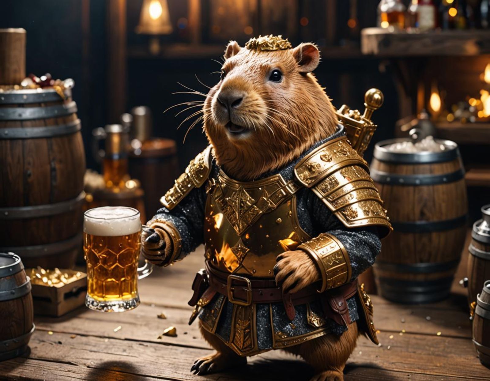 Action DnD Figure of Capybara knight - AI Generated Artwork - NightCafe ...