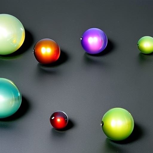 captivating world of glass spheres, vibrant and bold ,delicate and ...