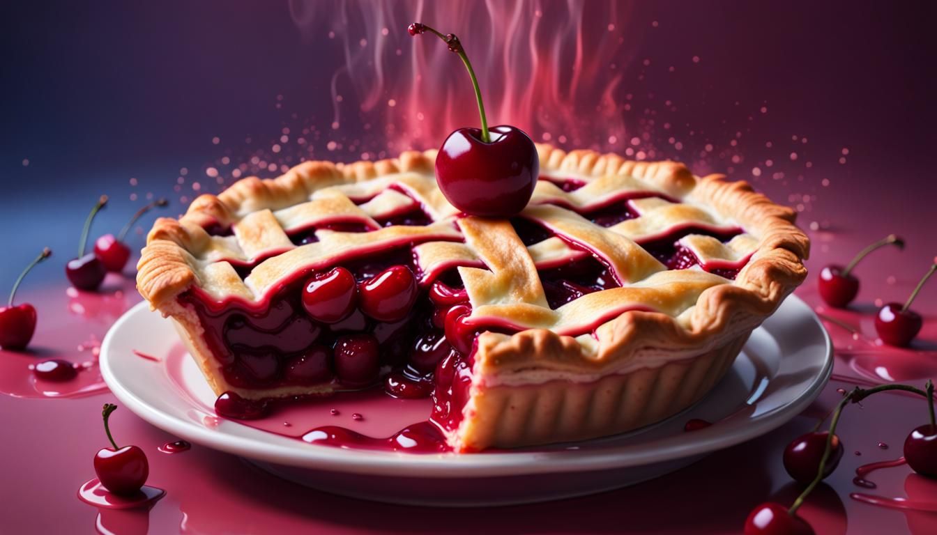 Basic Cherry Pie - AI Generated Artwork - NightCafe Creator