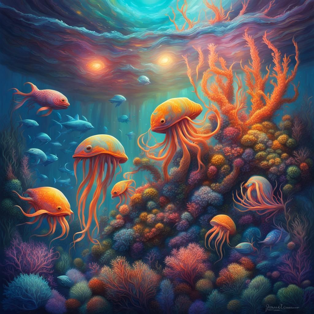 Under the sea - AI Generated Artwork - NightCafe Creator