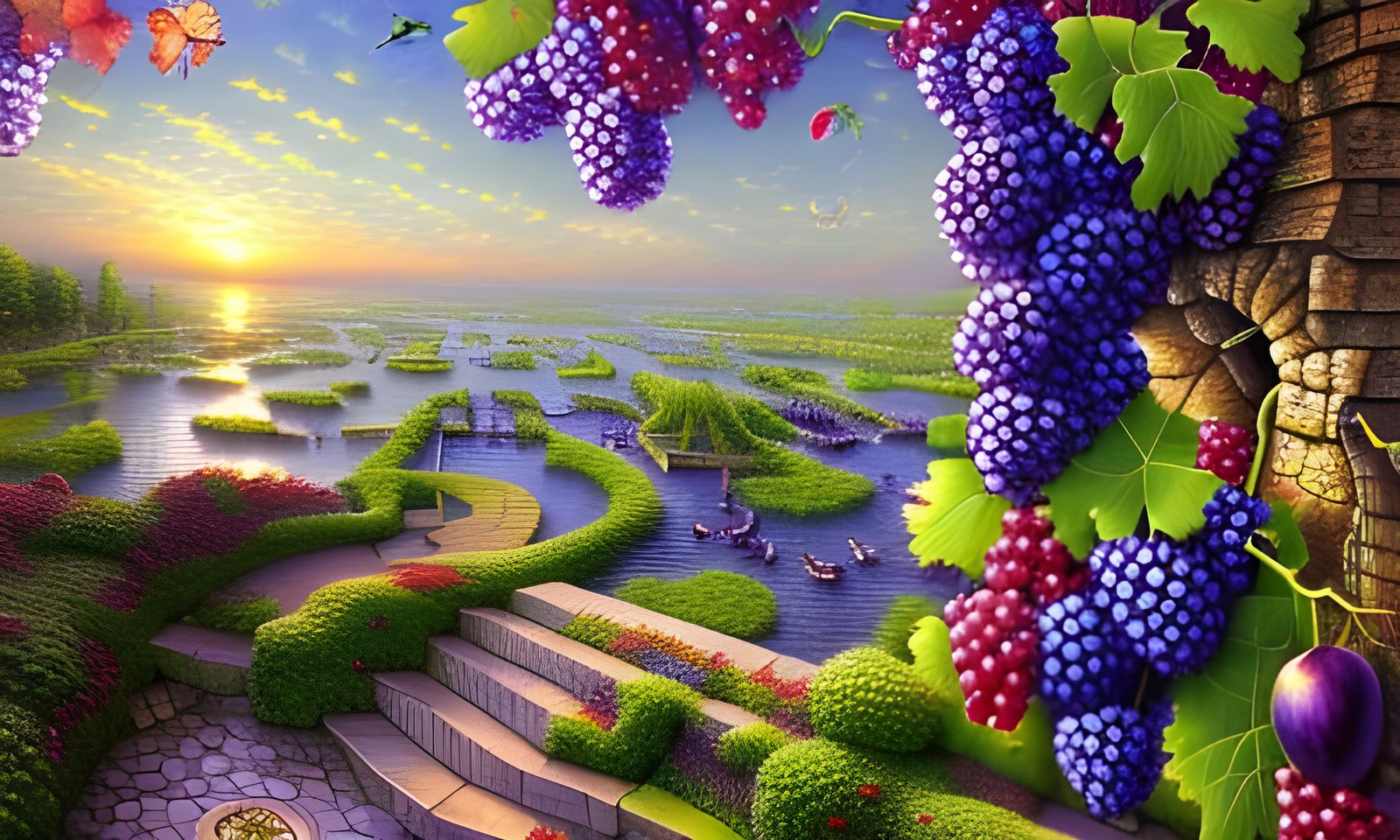 Grapes - AI Generated Artwork - NightCafe Creator