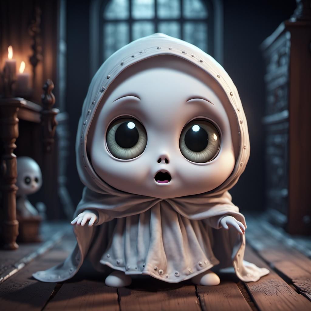 spook gets spooked - AI Generated Artwork - NightCafe Creator