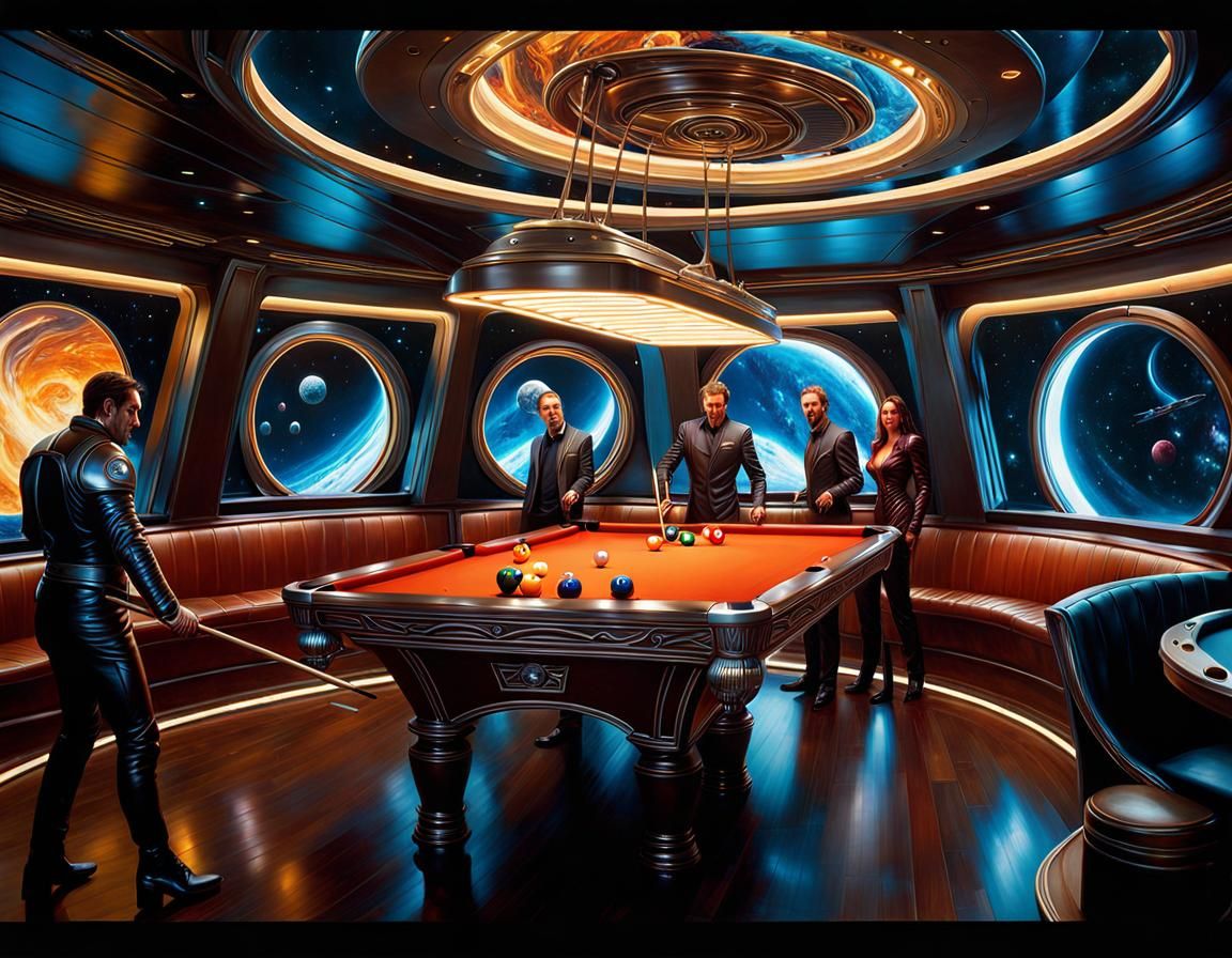 Space Pool - AI Generated Artwork - NightCafe Creator