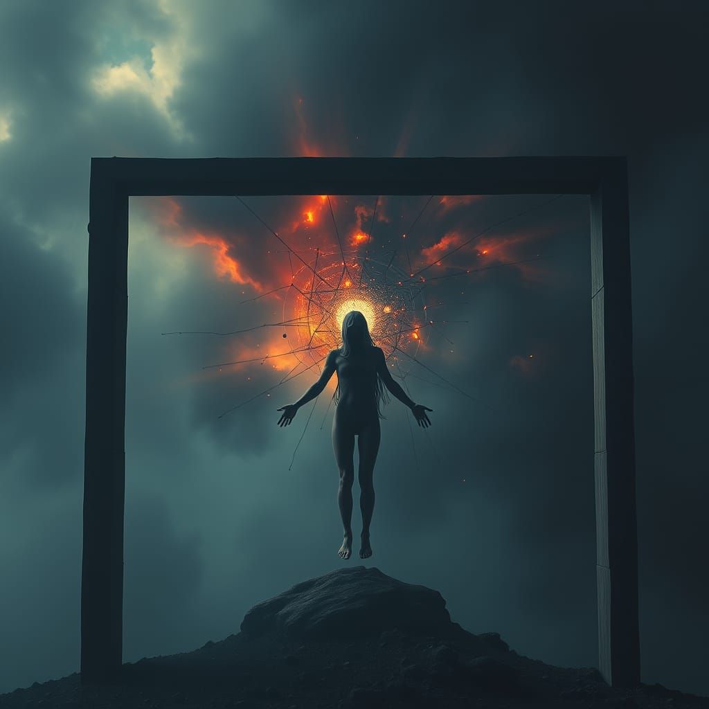 Abstract Vortex of Endless Fear - AI Art