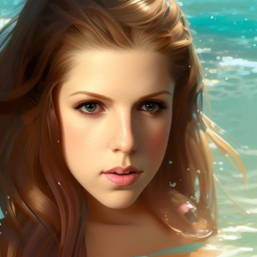 Anna Kendrick, mermaid - AI Generated Artwork - NightCafe Creator