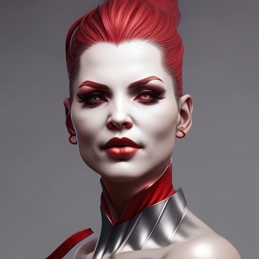 Female Cyborg Clown - AI Generated Artwork - NightCafe Creator