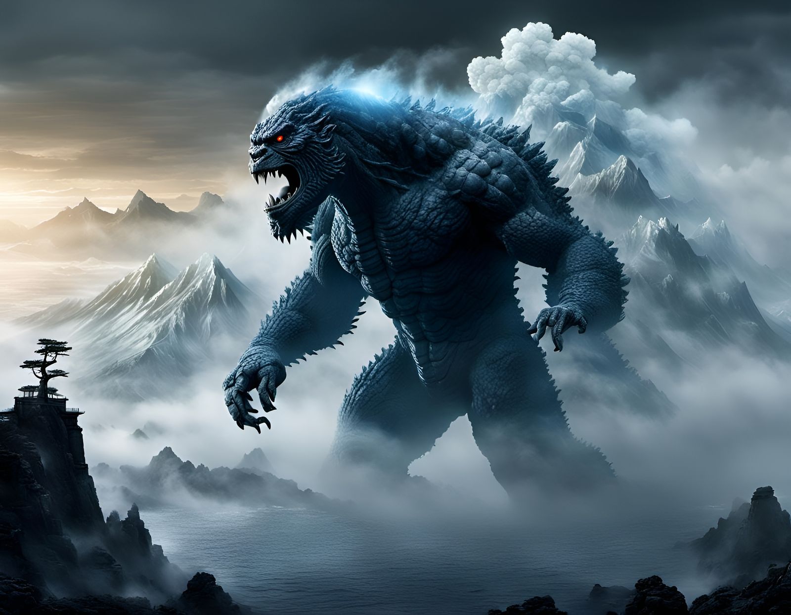 Godzilla - AI Generated Artwork - NightCafe Creator