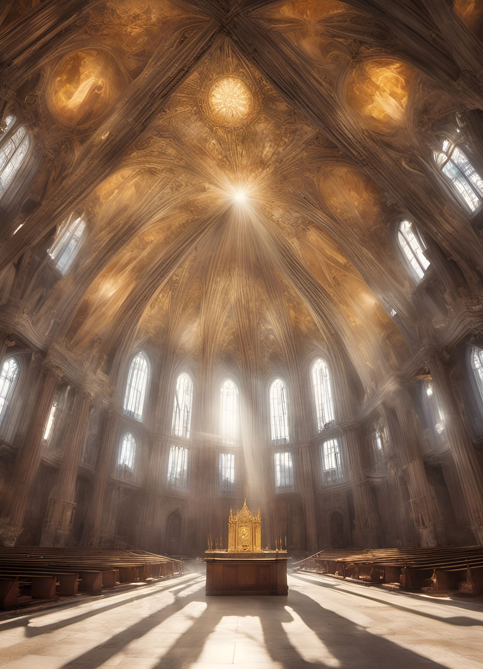 Magnificent temple square shape crown shaped roof. Walls continuous ...