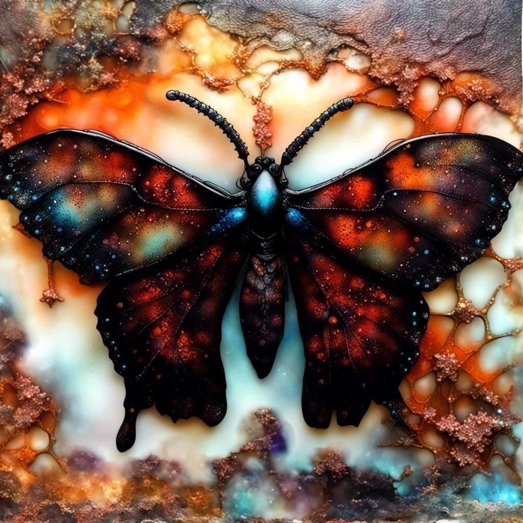 encaustic and alcohol inks, burnt shellac High dark fantasy illuminated ...