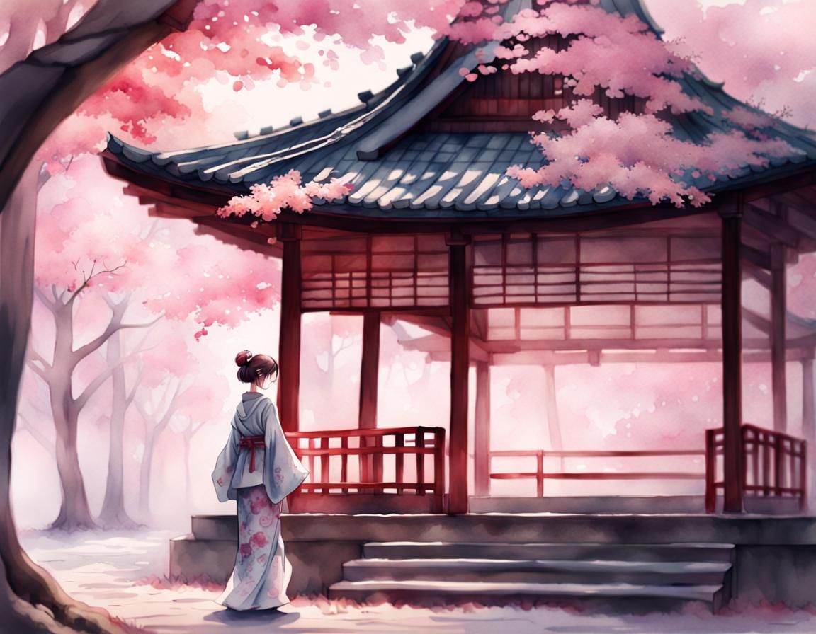 Echoes of Sakura - AI Generated Artwork - NightCafe Creator