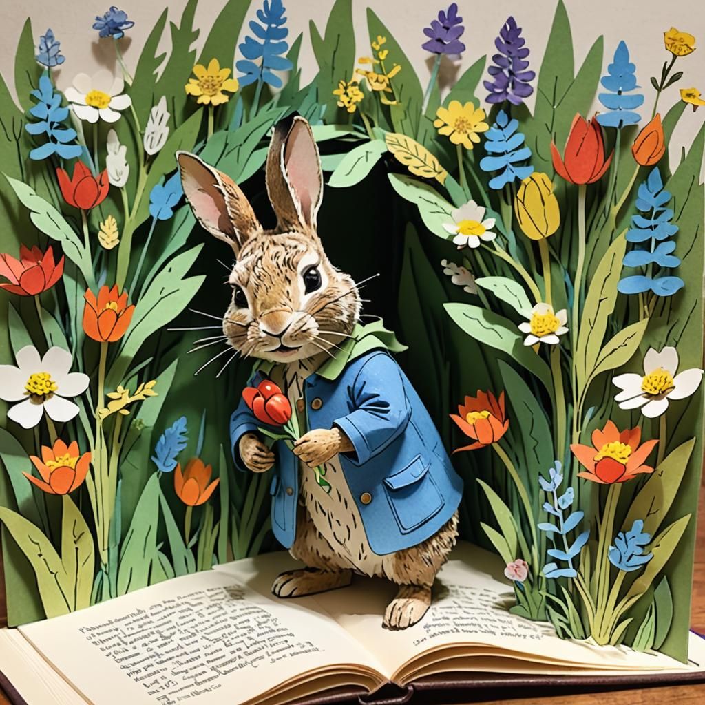 Peter Rabbit | pop-up book (DreamShaper XL Lightning) - AI Generated ...