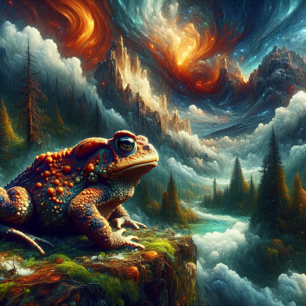 Toad spirit of the forest - AI Generated Artwork - NightCafe Creator