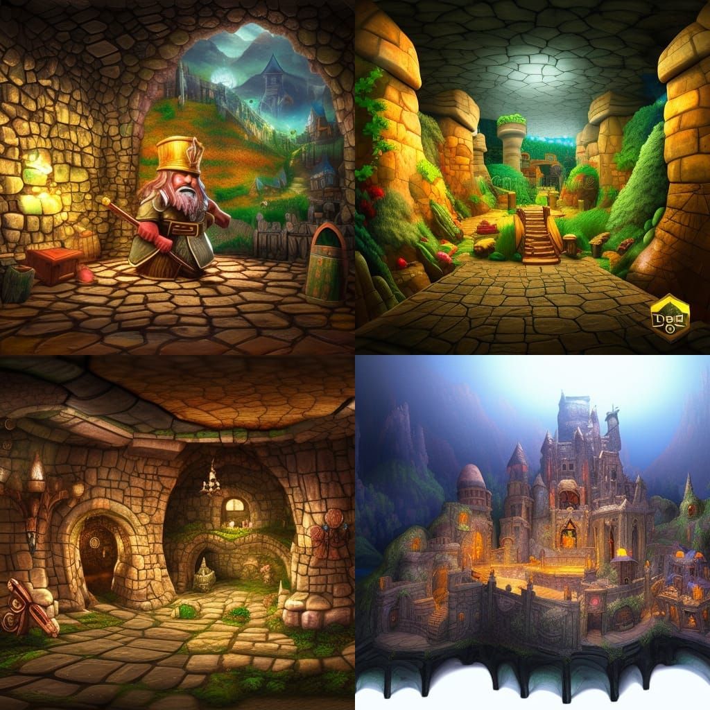 Dwarf kingdom - AI Generated Artwork - NightCafe Creator