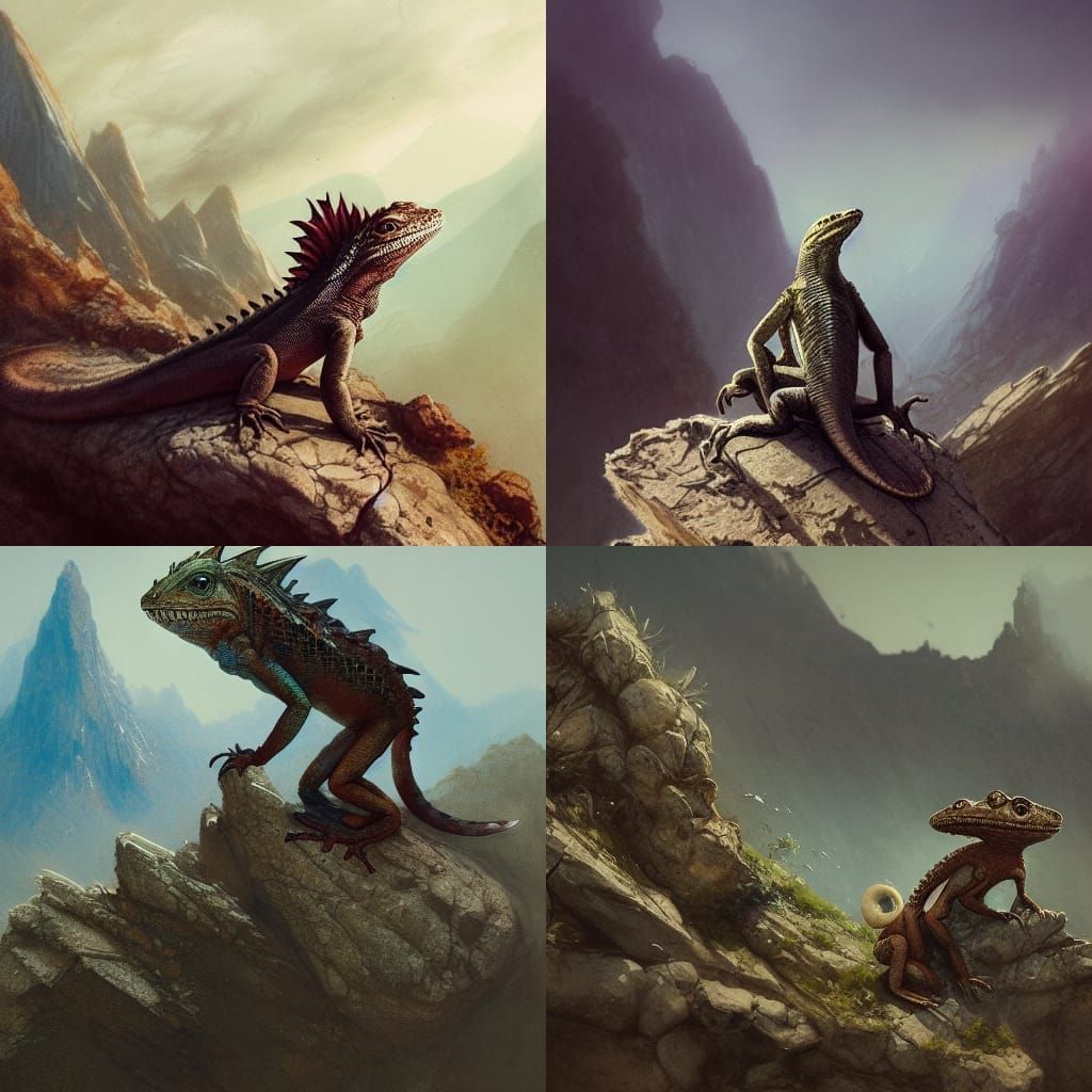 a lizard-like-creature - AI Generated Artwork - NightCafe Creator