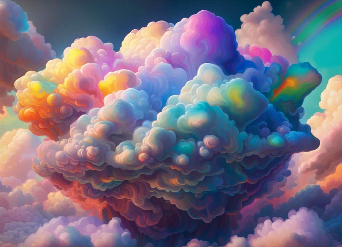 Big puffy cloud formations - AI Generated Artwork - NightCafe Creator