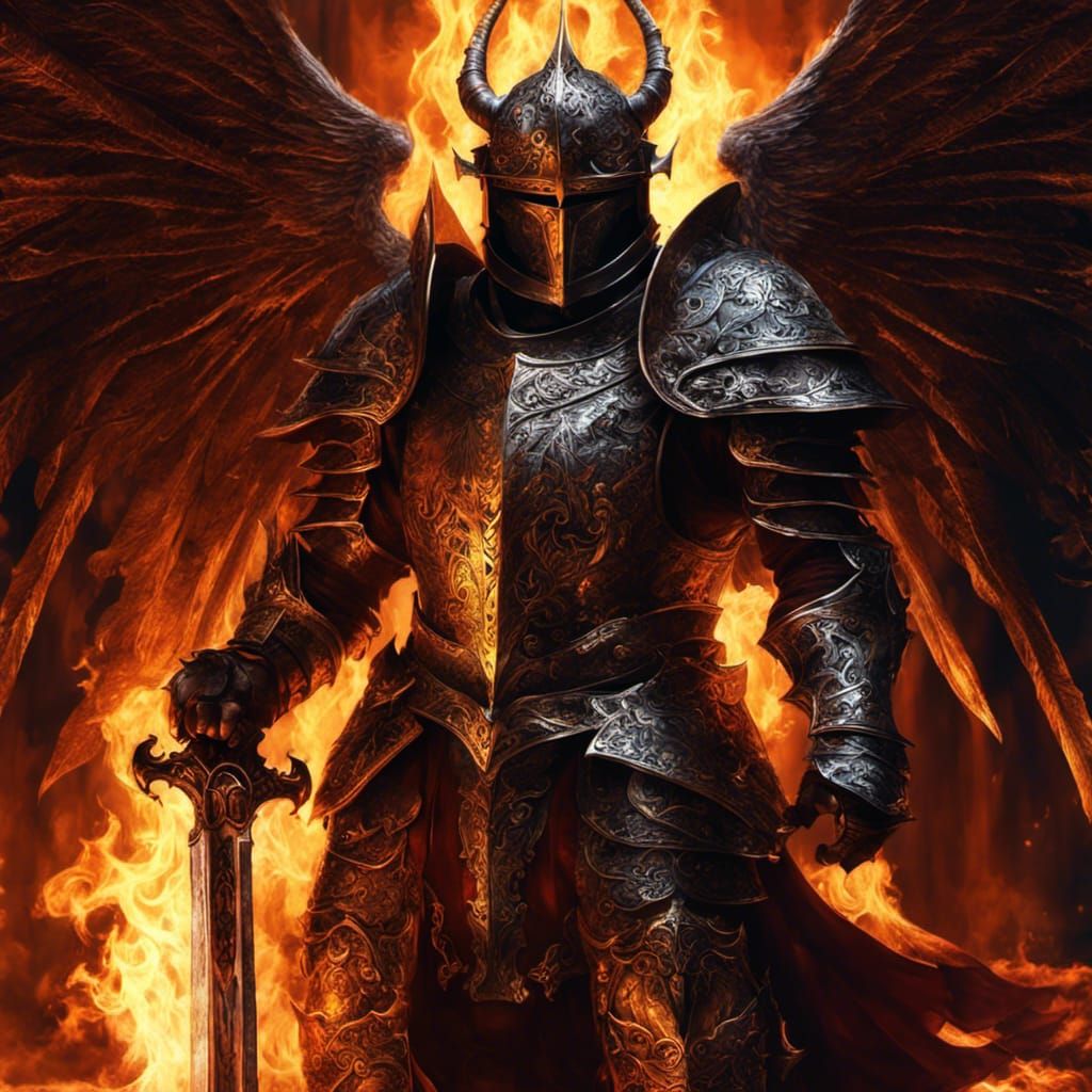 Winged Knight #1 - AI Generated Artwork - NightCafe Creator