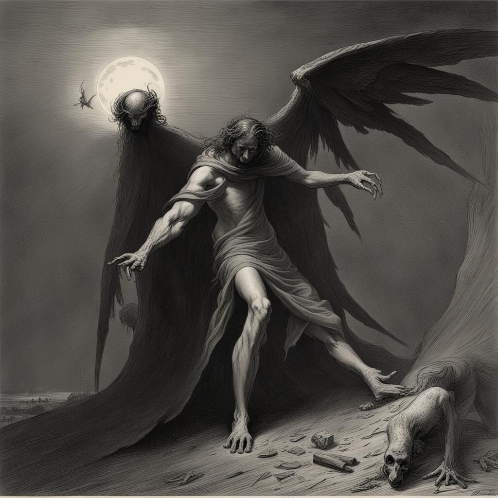 Pulled into Evil - AI Generated Artwork - NightCafe Creator