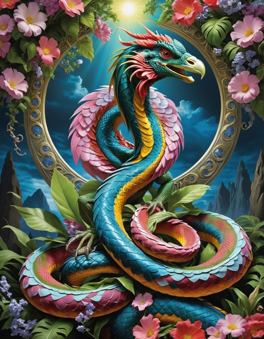 Basilisk Snake 🐍 - AI Generated Artwork - NightCafe Creator